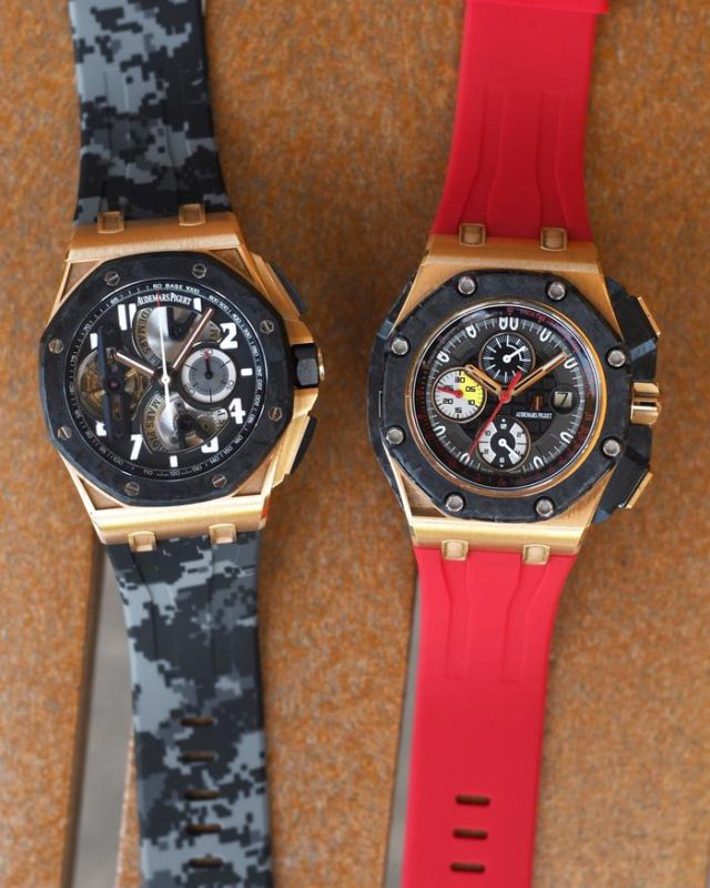 RED RUBBER STRAP FOR AP ROYAL OAK OFFSHORE 44MM | Horus Straps Philippines
