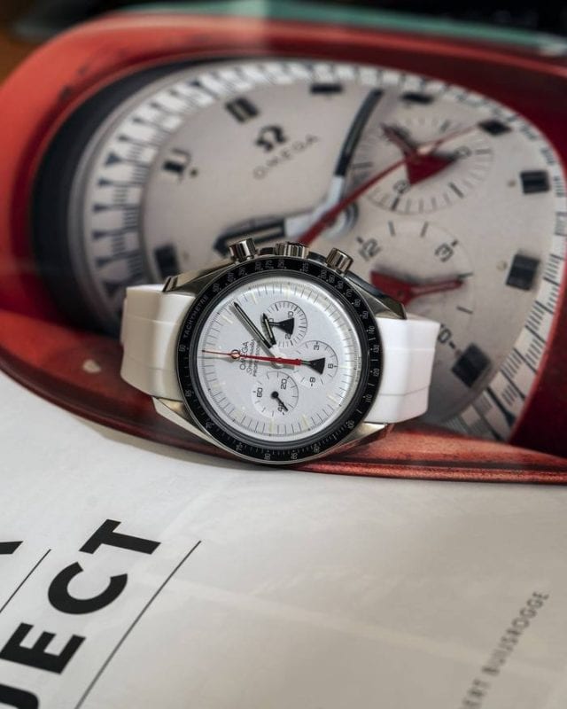 Rubber Strap for Omega Speedmaster - Arctic White | Horus Straps ...