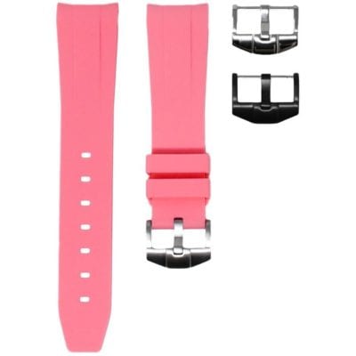 Flamingo Pink Rubber Strap On Rolex Daytona | Horus Straps Philippines