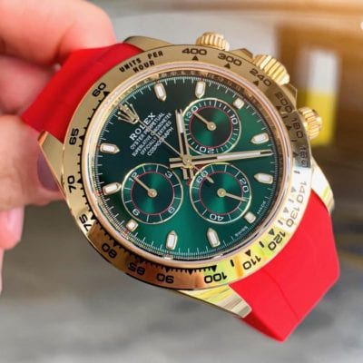 Red Rubber Strap On Rolex Daytona | Horus Straps Philippines