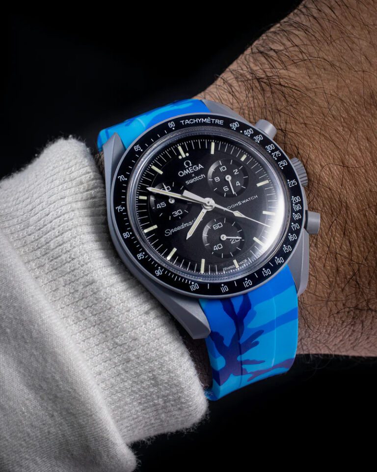 Rubber Strap for Omega X Swatch Moonswatch - Ocean Camo | Horus Straps ...