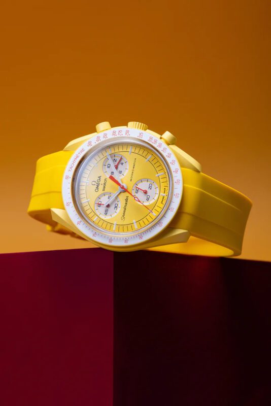 Rubber Strap for Omega X Swatch Moonswatch - Sunshine Yellow | Horus ...