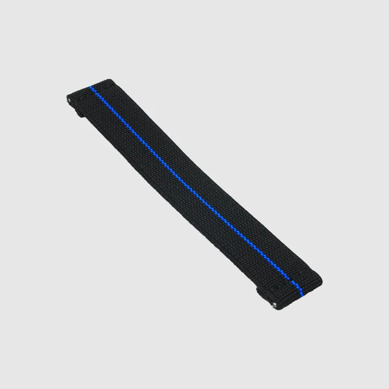 Elastic Strap For Omega X Swatch Moonswatch - Black / Red | Horus ...